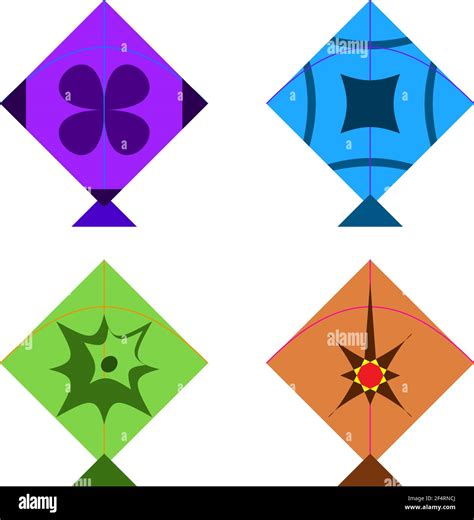 Kite Design Collection Vector Art Illustration Stock Vector Image And Art