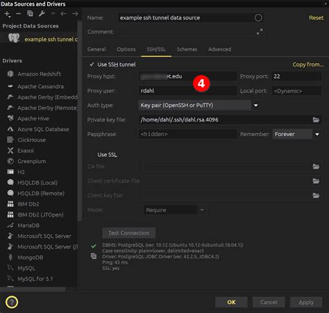 Java How To Ssh Tunnel And Connect To A Database Using Intellij And