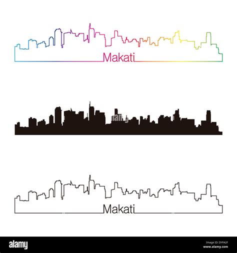 Makati City Skyline Cut Out Stock Images And Pictures Alamy