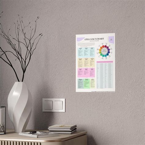 Cell Salt Chart Tissue Salt Chart Homeopathic Cell Salts Holistic Chart Nutritionist Health