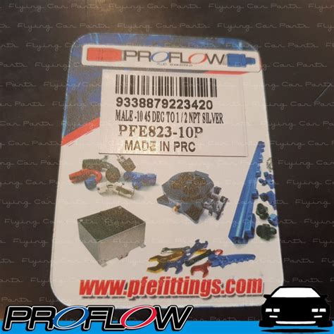 Male Fitting An 10 An10 45 Degree To 1 2 Npt Silver Flying Car Parts