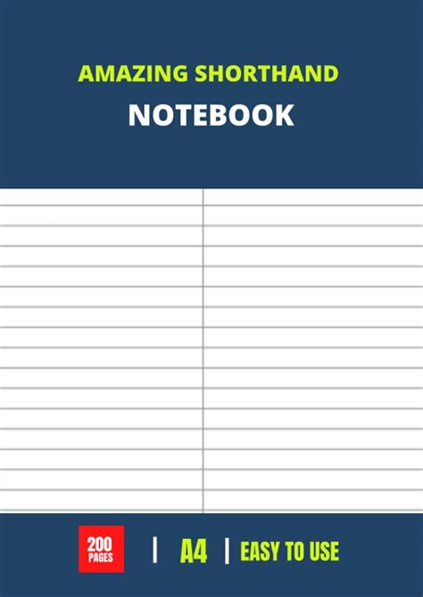 Amazing Shorthand Notebook A4 Speedy Note Composition Perfect