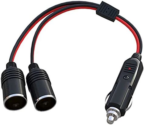 Amazon ELECTOP 1 To 2 Car Cigarette Lighter Splitter Adapter Power