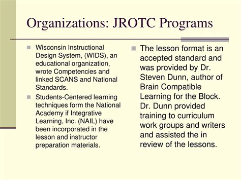 PPT JROTC Curriculum PowerPoint Presentation Free Download ID 4420579