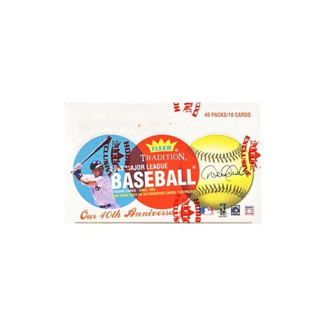2003 Fleer Tradition Baseball Hobby Box Steel City Collectibles