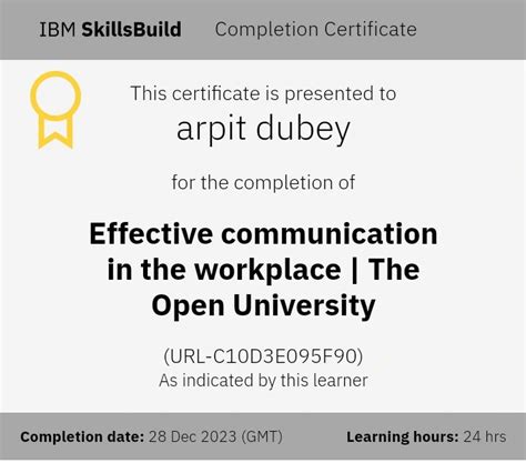 Arpit Dubey On Linkedin I Have Complete Ibm Skills Build 🚀⚡