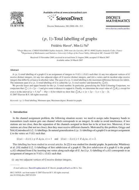 Pdf Total Labelling Of Graphs Dokumentips
