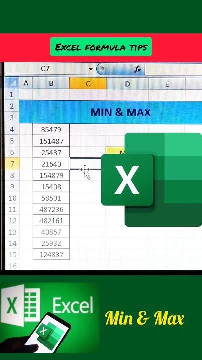 Excel Formula Tips Min And Max 🤩💯 Exceltricks Exceltips Excelformulas Trending Vairalvideo