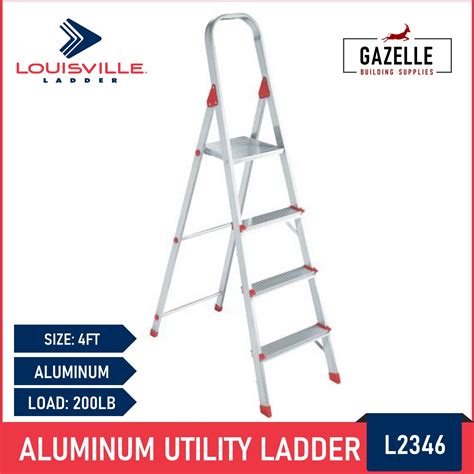 Louisville 3ft 4ft Aluminum Platform Step Stool Euro Platform Utility