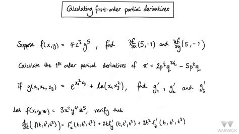 Partial Derivative Formula