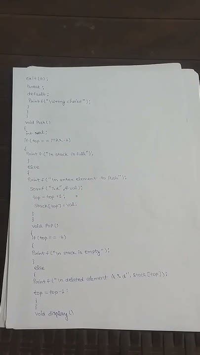 Push And Pop Operations On Stack Data Structure Using C 2024