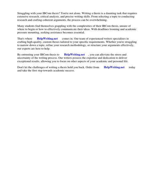 Ibcom Thesis Themes Pdf Word Press Thesis