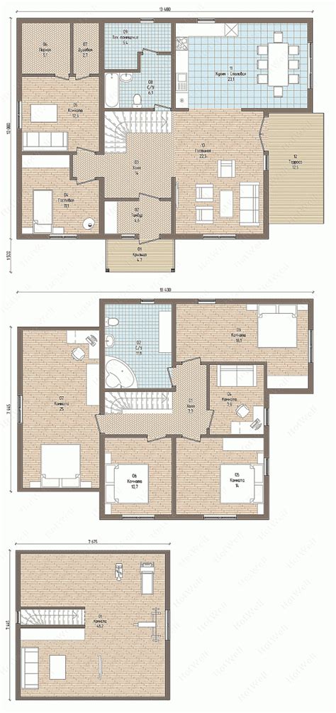 Проект дома «М 306 306 кв м Hotwell Kz