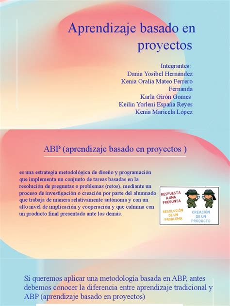 Aprendizaje Basado En Proyectos Pdf Aprendizaje Aprendizaje En