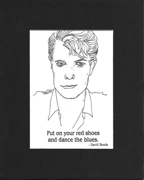 David Bowie Put On Your Red Shoes And Dance The Etsy