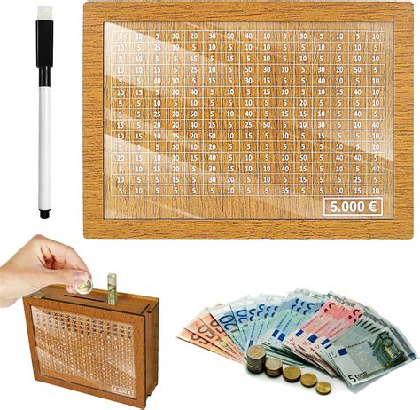Tirelire En Bois Numérique Tirelire Tirelire Réutilisable Avec