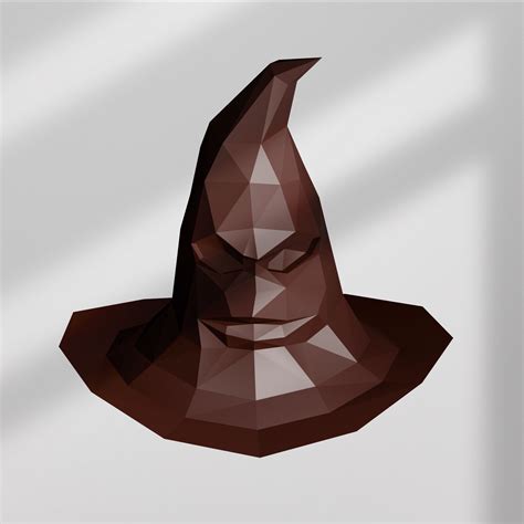 Papercraft Sorting Hat Diy Template Papercraft Garry Potter Etsy