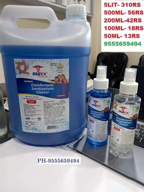Alcohol Based Hand Sanitizer 5 Liter At Rs 275 Hand Sanitizer 5 Litre