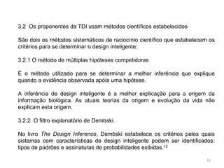 Ateoriadodesigninteligentecienciao 1ppt