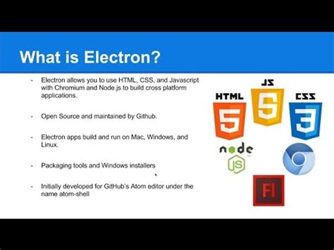 Tutorial On GitHub S Electron Platform YouTube