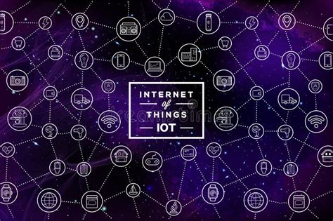 Internet Of Things IOT Devices And Connectivity Concepts Stock Vector