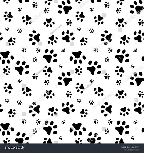Paw Patrol Style Textile Pattern Stock Vector Royalty Free Shutterstock
