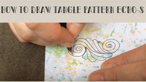 How To Draw Tangle Pattern Echo S Lesson YouTube