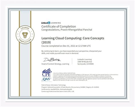 Pravin Panchal On Linkedin Completed Linkedin Learning Course Of Cloud
