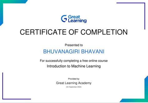 Bhuvanagiri Bhavani On Linkedin Machinelearning Greatlearning Lifelonglearning Ai Datascience