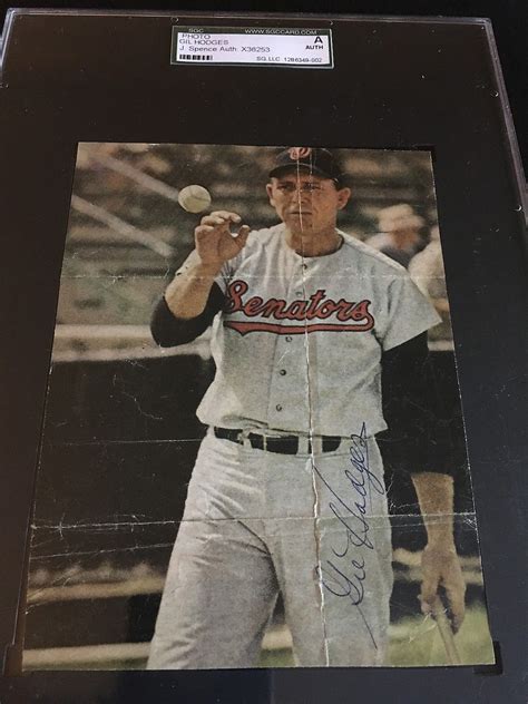 Gil Hodges Authentic Signature Autograph Jsa Sgc Signed Photo Auto New