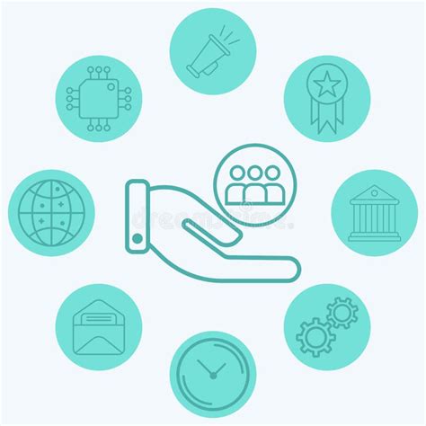 Símbolo Do ícone Do Vetor De Recursos Humanos Ilustração Stock