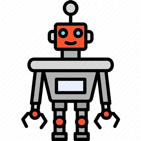 Robot Artificial Bot Intelligence Magnifier Worker Icon Icon