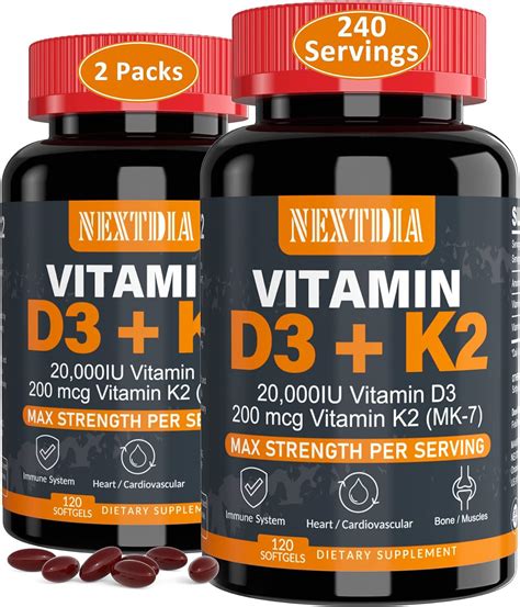 Buy Ultra High Vitamin D3 20000 Iu K2 Mk7 200mcg Once Daily