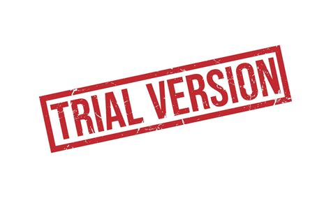 Trial Version Rubber Stamp Seal Vector 23482998 Vector Art At Vecteezy