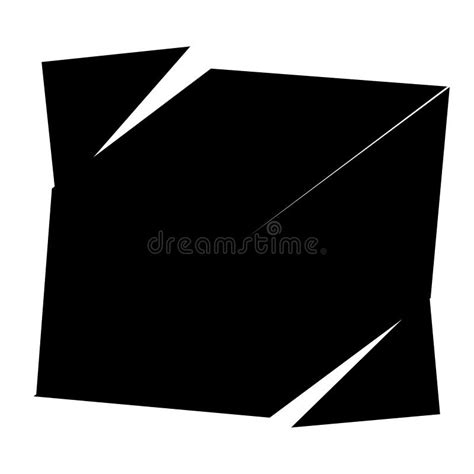 Slit Slash Fracture Texture Effect Element Stock Vector