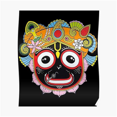 Jai Jagannath Cute Jagannath Poster For Sale By Jonathantshirt Redbubble