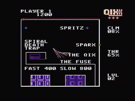 Screenshot Of Qix Nes 1981 Mobygames
