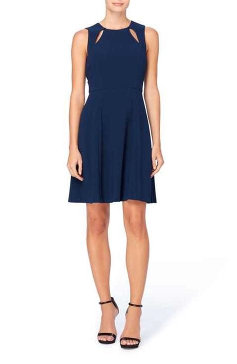 Catherine Catherine Malandrino Bird Cutout Ponte Fit And Flare Dress