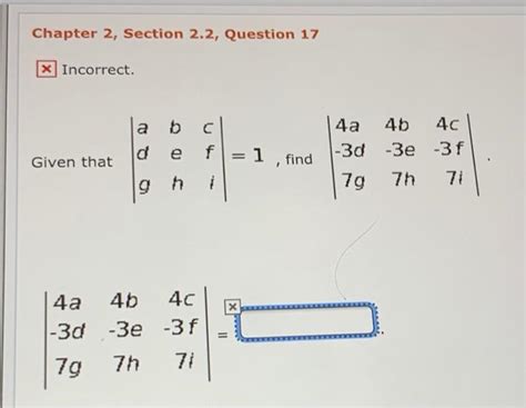 Solved Chapter 2 Section 22 Question 17 X Incorrect A C