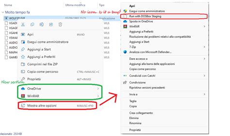 Add Support For New Windows 11 Context Menus · Issue 2305 · Dosbox