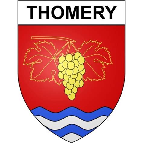 Thomery 77 Ville Sticker Blason écusson Autocollant Adhésif Ebay