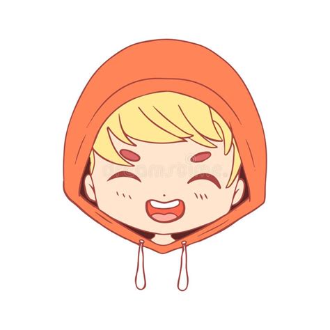 Ilustração Isolada De Personagem Chibi De Cara De Desenho Animado