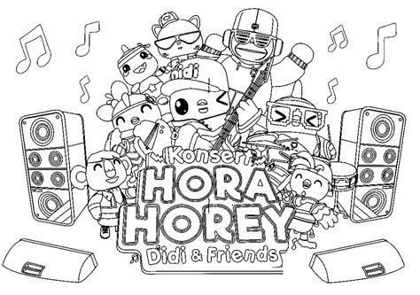 Didi And Friends Coloring Page