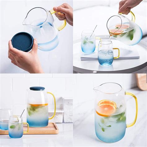 Borosilicate Glass Pitcher With Lid