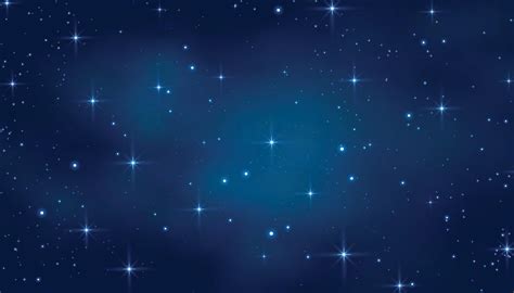 Starry Night Sky Space Seamless Pattern Galaxy Shiny Stars Background