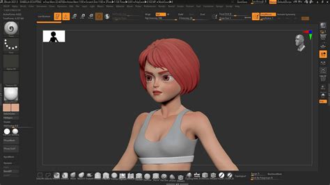 Female Character Basemesh Zbrush Flippednormals