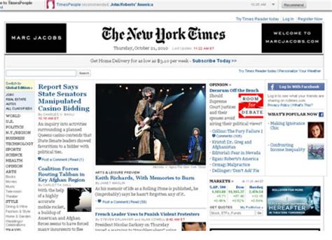 New York Times También Cobrará Acceso A Versión Web