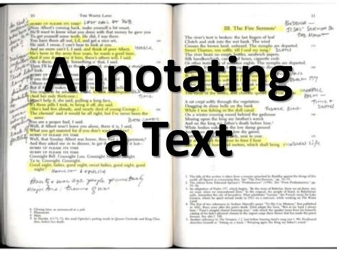 Annotating A Text