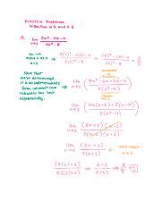 Indeterminate Forms Practice Pdf Practice Problems Section 2 5 And 2 6 13 Ping So Input X 3 2