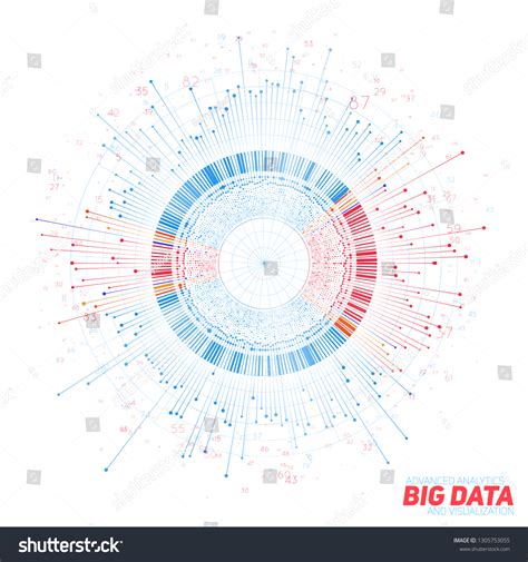 Big Data Circular Visualization Futuristic Infographic Stock Vector Royalty Free